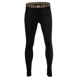 Versace Lange Unterhose Herren Gr&ouml;&szlig;e L gelb / schwarz