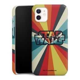 DeinDesign iPhone 12 mini Handy Premium Case Smartphone Handyh&uuml;lle Schutzh&uuml;lle gl&auml;nzend Retro Merchandise Star Wars Premium Case