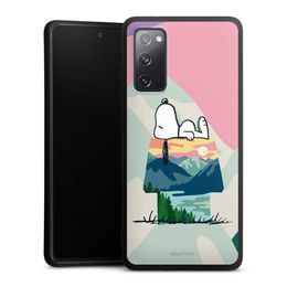 DeinDesign Galaxy S20 FE 5G Handy Premium Silikon H&uuml;lle Handyh&uuml;lle schwarz Case Snoopy Peanuts Official Licensed Product Silikon Premium Case