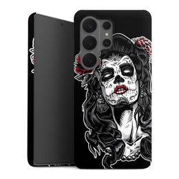 DeinDesign Galaxy S26 Ultra Handy Premium Case Smartphone Handyh&uuml;lle Schutzh&uuml;lle matt Rock 'N' Roll Totenkopf D&iacute;a De Los Muertos Premium Case