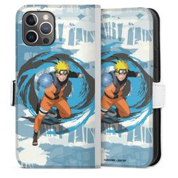 DeinDesign iPhone 12 Pro Handy Klapph&uuml;lle Handyh&uuml;lle aus Kunst Leder wei&szlig; Flip Case Official Licensed Product Manga Naruto Shippuden Sideflip mit Lasche