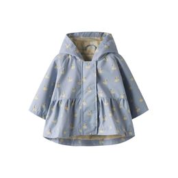 Lil'atelier Funktionsjacke 'Gudrun03' Gr&ouml;&szlig;e 86 hellblau / braun / wei&szlig;