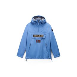 Napapijri Performance Jacket 'RAINFOREST' female size L Cream / Sky blue / Red / Black