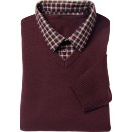 WITT Herren Pullover, bordeaux, Gr&ouml;&szlig;e 50