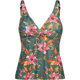 Lascana B&uuml;gel-Tankini-Top Bikini Oberteil Damen - Gr&ouml;&szlig;e 38 / B - oliv