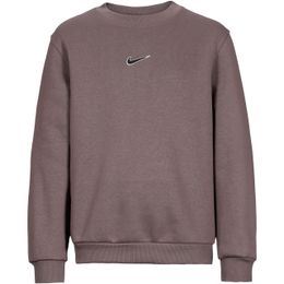 Nike KM K NK CLUB FLC CREW LS Sweatshirt Kinder - Gr&ouml;&szlig;e 158/164 - braun