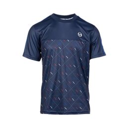 Sergio Tacchini Funktionsshirt 'Scotland' Herren Gr&ouml;&szlig;e M blau / dunkelblau / rot / wei&szlig;