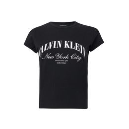 Calvin Klein Jeans T-Shirt Damen Gr&ouml;&szlig;e XXS schwarz / wei&szlig;
