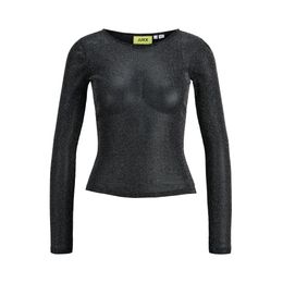 Jack & Jones JJXX Shirt 'JXMELIA' Damen Gr&ouml;&szlig;e XL schwarz / silber