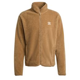 adidas originals Fleecejacke 'Trefoil Essentials' Herren Gr&ouml;&szlig;e XS braun / wei&szlig;