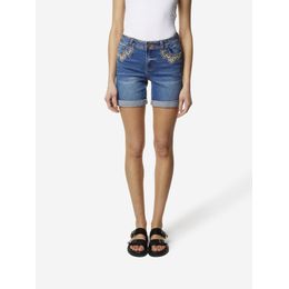 Koroshi Shorts Damen Gr&ouml;&szlig;e 34 blue denim