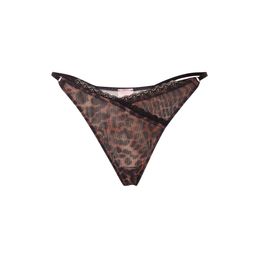 Hunkem&ouml;ller Hunkem&ouml;ller String 'Ella' Damen Gr&ouml;&szlig;e XL braun / schwarz