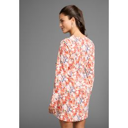 Neun Monate Damen Umstandskleid "Kurzes Schwangerschafts-Kleid mit Knopfleiste, Minikleid", bunt, Gr. 40, bedruckt, gebl&uuml;mt, Jersey, Obermaterial: