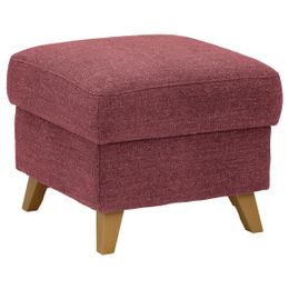 Stauraumhocker Home Affaire, B:58cm H:48cm T:58cm, lila, 100% Polyester, Hocker, "Westerland", in vielen Bezugsarten und Farben, auch in