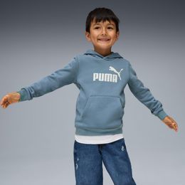 Puma Jungen Kapuzensweatshirt "ESS NO. 1 LOGO HOODIE FL PS", blau, Gr. 98, bedruckt, Fleece, Obermaterial: 66% Baumwolle, 34% Polyester, Sweatshirts,