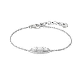 Armband Thomas Sabo "Bold Elegance Armband mit funkelnden Zirkonia" Gr. 19, silberfarben, kristallwei&szlig;, kristallwei&szlig;, Armb&auml;nder, Damen, 19, Silber 925 (recycelt), Armband, mit Zirkonia (synth.)