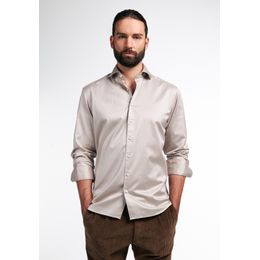 Eterna Herren Langarmhemd "MODERN FIT"taupe, Gr. 41, Twill, 100% Baumwolle, Hemden, EASY IRON (b&uuml;gelleicht)