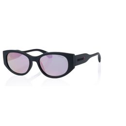 Superdry Damen Sonnenbrille "Modell 996072"schwarz, matt, Sonnenbrillen, Form CatEye, Logoschriftzug auf B&uuml;gel, Kunststofffassung