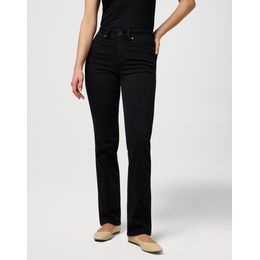 Wrangler Damen Straight-Jeans, schwarz, Gr. 29, unifarben, Denim/Jeans, Obermaterial: 75% Baumwolle, 23% Polyester, 2% Elasthan, Jeans, im