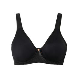 bonprix Damen Minimizer-BH "Minimizer-BH mit gepolsterten Tr&auml;gern", Gr. 85schwarz, Obermaterial: 92% Polyamid, 8% Elasthan. Futter: 80% Polyamid, 20%