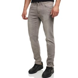 INDICODE Herren Regular-fit-Jeans "INTony"lt grau mel, Gr. 36, clean, Denim/Jeans, Obermaterial: 98% Baumwolle, 2% Elasthan, Jeans, Baumwollmischung,