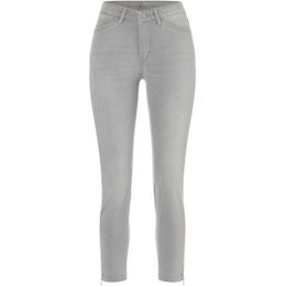MAC Damen 7/8-Jeans "Dream Chic", grau, Gr. 34, Denim/Jeans, Obermaterial: 89% Baumwolle, 9% Polyester, 2% Elasthan, Jeans, verk&uuml;rzte Form mit