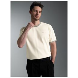 TRIGEMA Herren T-Shirt "TRIGEMA T-Shirt in Piqu&eacute;-Qualit&auml;t"natur, Basic, Gr. S, Piqu&eacute;, 100% Baumwolle, Shirts