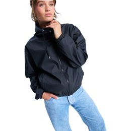 Roxy Damen Regenjacke "Wait For Me", schwarz, Gr. M, Obermaterial: 100% Polyurethan., Jacken