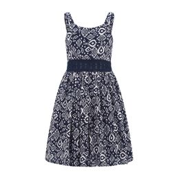 happy girls M&auml;dchen Druckkleid, blau, Gr. 164, bedruckt, ethno, Web, Obermaterial: 100% Viskose. Futter: 100% Baumwolle, Kleider, mit verstellbaren