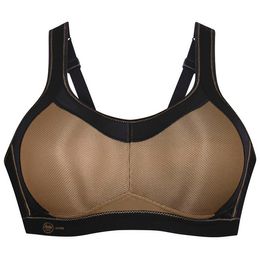 Anita active Damen Sport-BH "Momentum", Gr. 90goldfarben, Microtouch, Obermaterial: 70% Polyester, 15% Elasthan, 15% Polyamid, unifarben, BHs, ohne