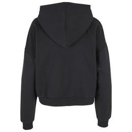Urban Classics Damen Sweatjacke "Urban Classics Damen Ladies Boxy Zip Hoody", schwarz, Gr. 4XL, unifarben, 65% Baumwolle, 35% Elasthan, Sweatjacken