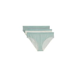 Marc O'Polo MARC O'POLO Damen Slip "Essentials", Gr. L, gr&uuml;n, Single Jersey, Obermaterial: 95% Baumwolle, 5% Elasthan, Unterhosen, mit elastischem Logobund, uni
