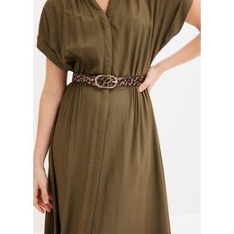 bonprix Damen Tailleng&uuml;rtel, braun, Gr. 70, Kunstfaser, G&uuml;rtel, im Animal-Look