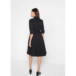 bonprix Damen 2-in-1-Kleidschwarz (l&auml;nge: kurz), Gr. 54, Web, Obermaterial: 72% Baumwolle, 26% Polyamid, 2% Elasthan. Futter: 100% Baumwolle. Spitze: