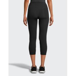 Venice Beach Damen Trainingstights "7/8 TIGHTS LUISA", schwarz, Gr. XS, unifarben, Jersey, Obermaterial: 68% Polyamid, 32% Elasthan, Hosen, mit