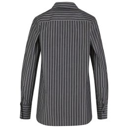 Urban Classics Damen Klassische Bluse "Urban Classics Ladies Striped Blouse", grau, Gr. XS, 100% Baumwolle, Blusen