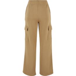 Urban Classics Damen Jogginghose "Urban Classics Damen Ladies Baggy Light Terry Sweat Pants", beige, Gr. 4XL, unifarben, 70% Baumwolle, 30%