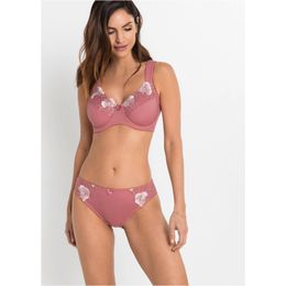 bonprix Damen Minimizer-BH, Gr. 105, rosa, Obermaterial: 80% Polyamid, 20% Elasthan. Futter: 83% Polyamid, 17% Elasthan, kontrastfarbene Details,