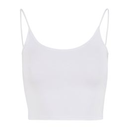 T-Shirt Urban Classics "Urban Classics Ladies Basic Top Low Back Neckline", Damen, Gr. 4XL, wei&szlig;, 94% Polyamid, 6% Elasthan, unifarben, slim fit, ohne Ausschnitt, Shirts T-Shirt