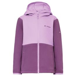 Vaude Jungen Kapuzenfleecejacke "Kids Pulex Hooded Jacket II", lila, Gr. 122, Fleece, Obermaterial: 100% Polyester, Jacken, mit Kapuze,