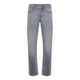 Only & Sons ONLY & SONS Herren Straight-Jeans "ONSWEFT REGULAR WB 0021 TAI DNM NOOS"light grau denim, Gr. 36, Abriebeffekte, Denim/Jeans, Obermaterial: 98%