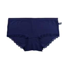 like it! LIKE IT Damen Panty, Smidnight blau, Feinripp, Obermaterial: 95% Modal, 5% Elasthan, Unterhosen