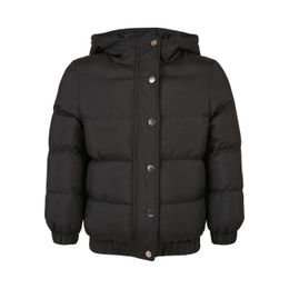 Urban Classics M&auml;dchen Winterjacke "Urban Classics Damen Girls Hooded Puffer Jacket", schwarz, Gr. 122, unifarben, 100% Polyester, Jacken
