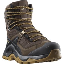 Salomon Herren Wanderschuh "QUEST ELEMENT GORE-TEX", Gr. 45delicioso, schwarz, dull gold, Leder, Schuhe, wasserdicht