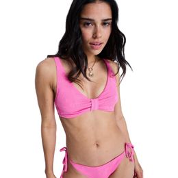 Roxy Damen B&uuml;gel-Bikini-Top "Roxy Paradise Wire Free Dcup", pink, Gr. XS, Obermaterial: 86% Polyester, 14% Elasthan., Bikini-Oberteile