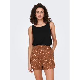 Tanktop Only "ONLMOSTER S/L TANK TOP JRS NOOS", Damen, Gr. XS (34), schwarz, Jersey, Obermaterial: 75% Viskose, 20% Polyester, 5% Elasthan, unifarben, regular fit normal, Rundhals, Tops Tanktop