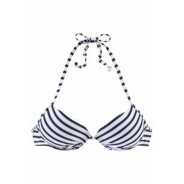 Venice Beach Damen Push-Up-Bikini-Top "Summer", bunt, Gr. 34, gestreift, Polyamid, Bikini-Oberteile, mit wattierten Cups