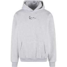 Karl Kani Herren Kapuzenpullover "Karl Kani Small Signature Essential Os Hoodie"ash grau, Gr. XS, mehrfarbig, 65% Baumwolle, 35% Polyester, Pullover