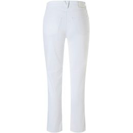 MAC Damen Stretch-Jeans "Melanie", wei&szlig;, Gr. 46, Denim/Jeans, Obermaterial: 88% Baumwolle, 8% Elastomultiester, 4% Elasthan, Jeans, Gerade geschnitten