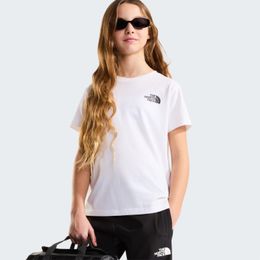 The North Face M&auml;dchen T-Shirt "TEEN SIMPLE DOME REGULAR SS TEE", wei&szlig;, Gr. S, unifarben, Jersey, Obermaterial: 60% Baumwolle, 40% Polyester, Shirts,